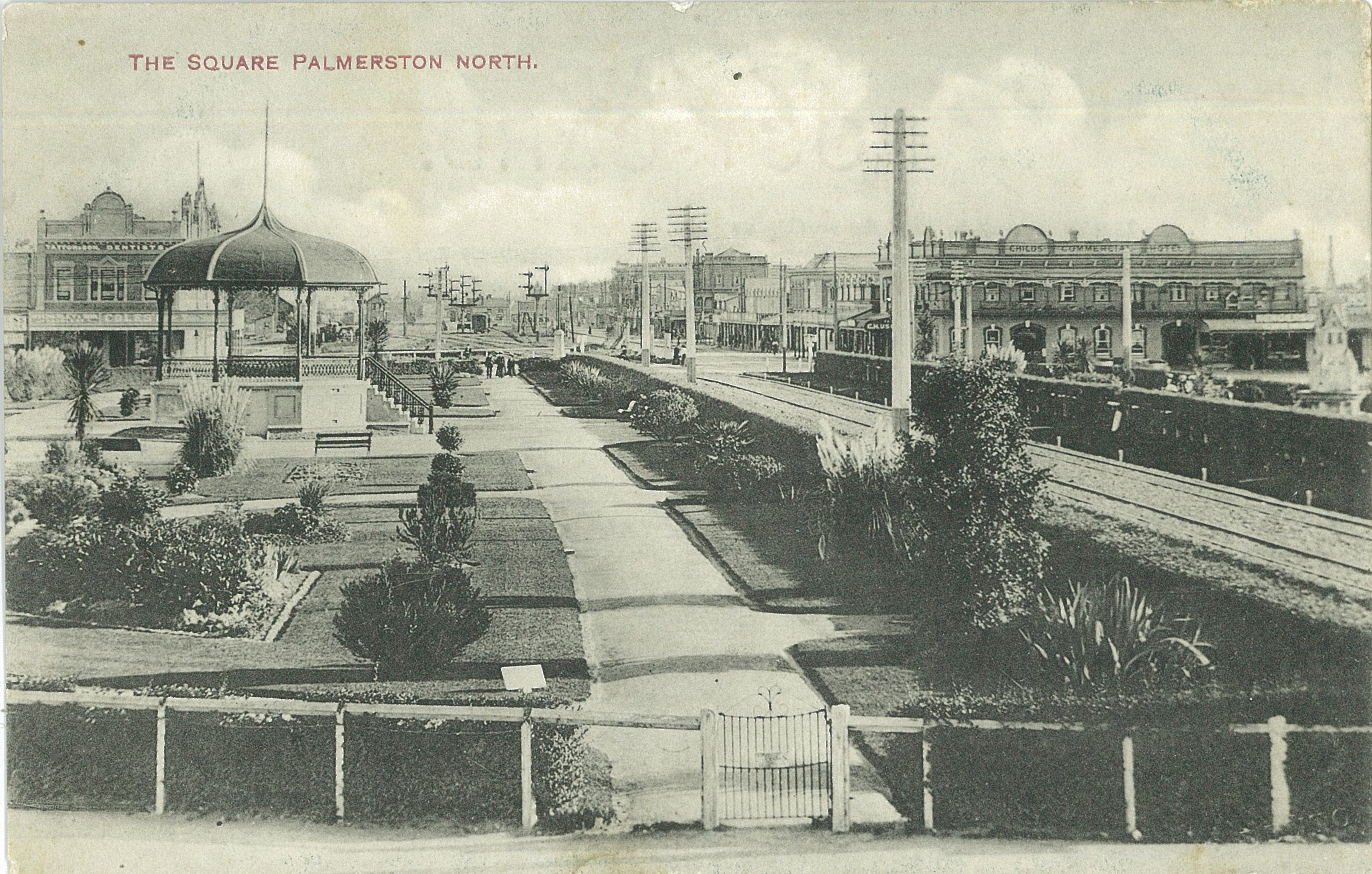 Palmerston North, Manawatū-Whanganui, N.Z. – The Square Band Rotunda ...